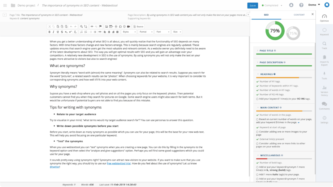 Textmetrics | Try it for free